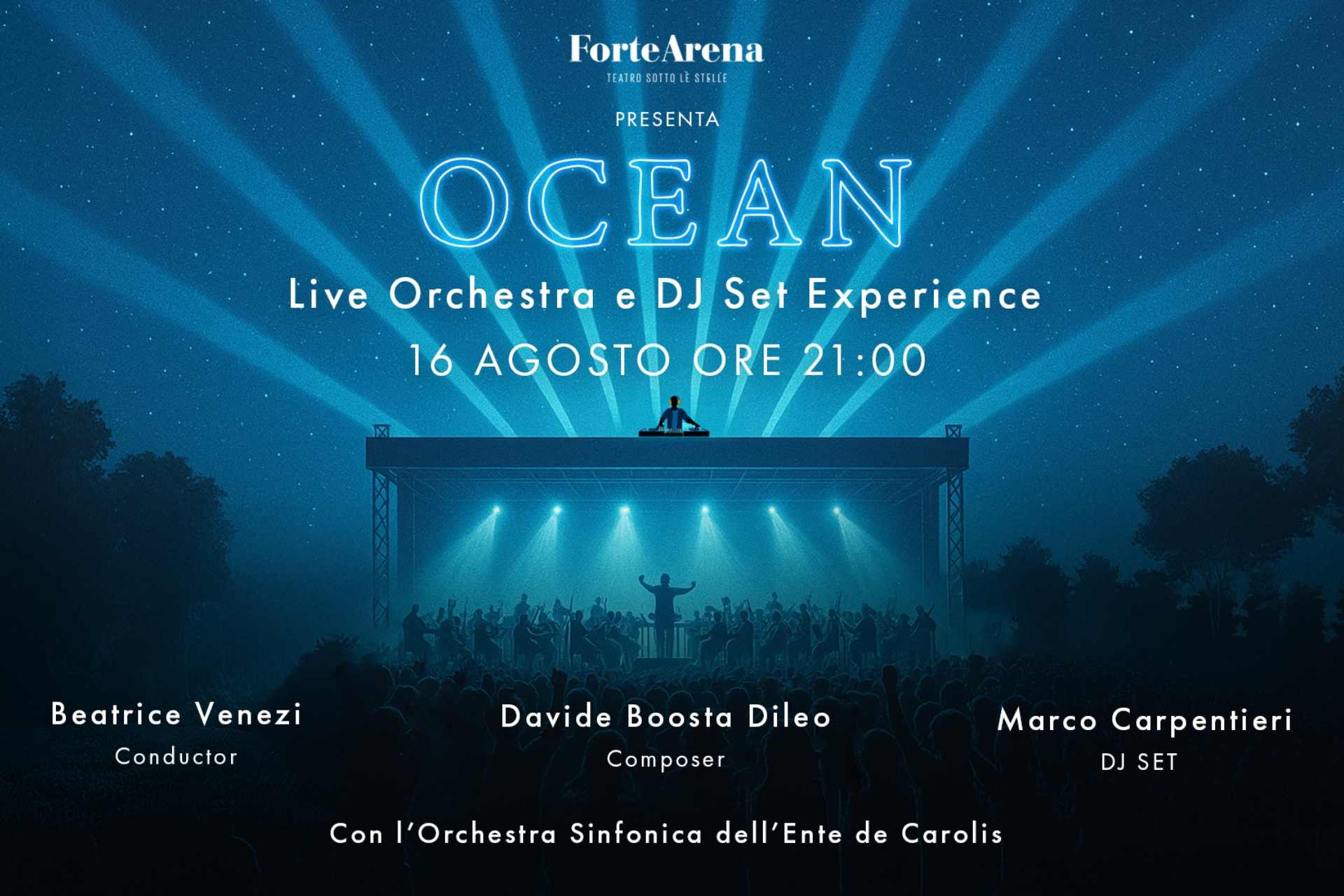 Ocean – Live Orchestra e DJ Performance alla Forte Arena